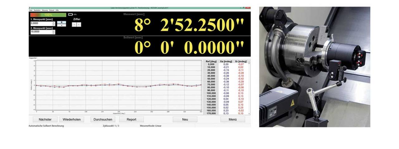 Wireless rotary axis calibrator